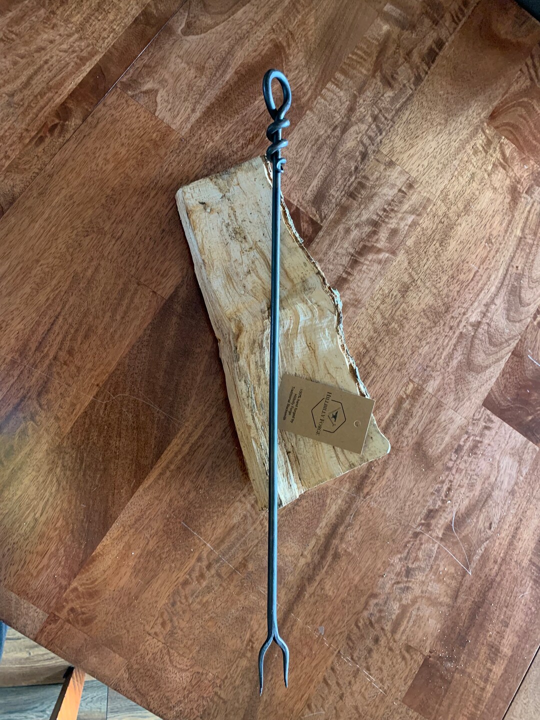 Ribbon Head Toasting/ Cooking Fork, Blacksmith Made, Hand Forged. - Etsy