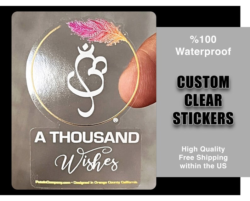 Custom Clear Sticker Printing Bulk Stickers Affordable Price, Full ...