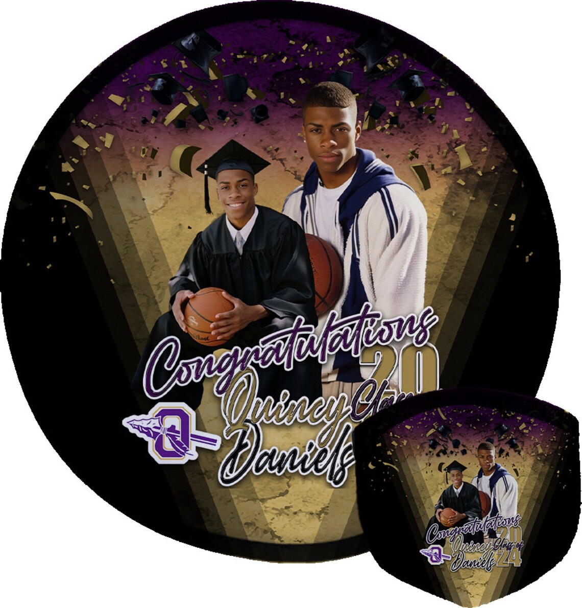 Customized 9 Inch Graduation Fans, Church Fans, Sorority Fans, Memorial ...