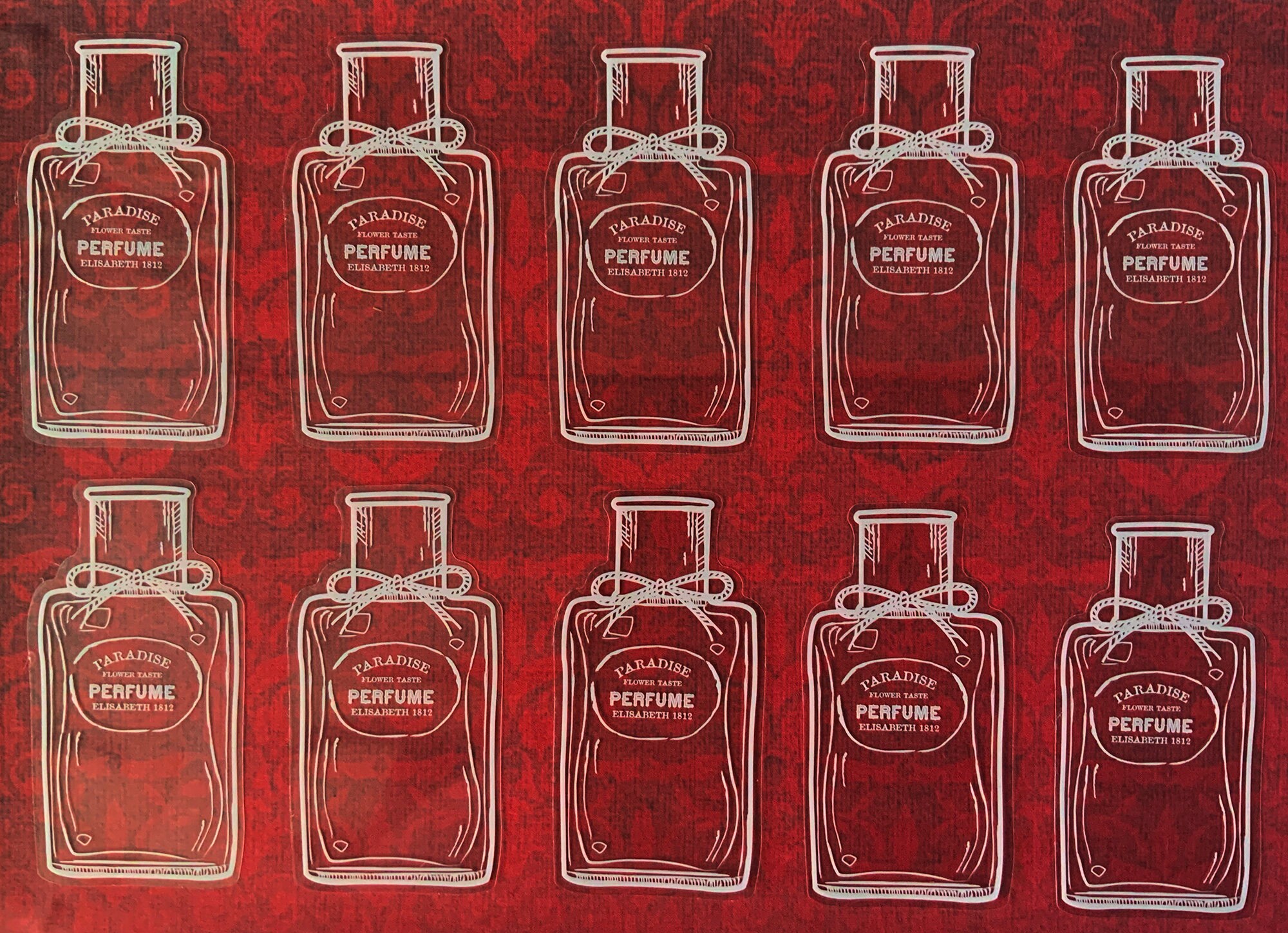 Transparent Perfume Bottle Stickers, Retro Scrapbooking, 30 Piece - Etsy