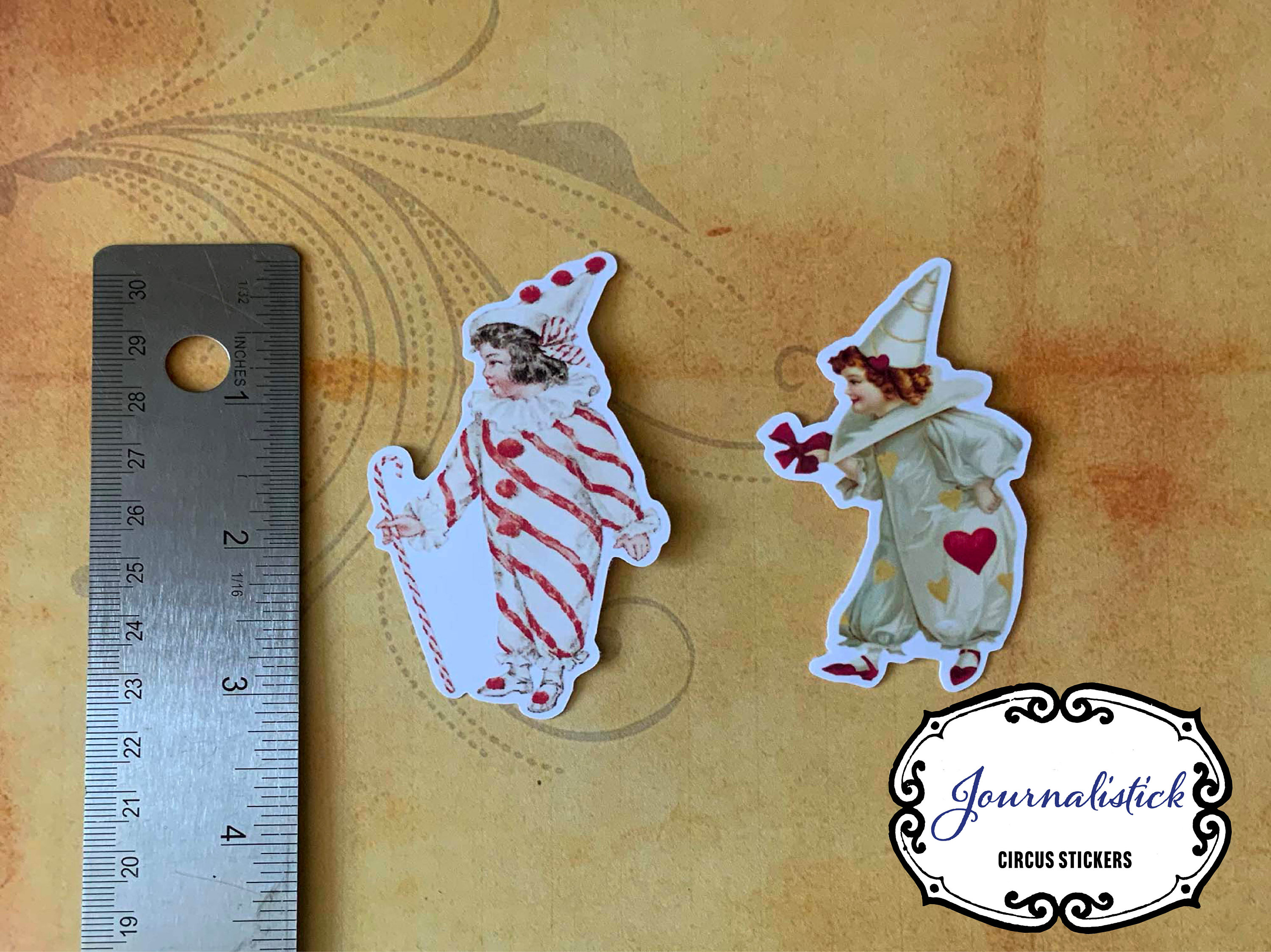 Roll Up Roll Up Circus Sticker Collection of Circus Clowns, Animals and ...