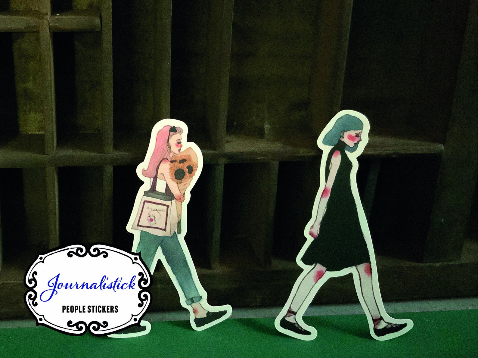 People Stickers, Figure Junk Journal Stickers, Bullet Journal Stickers ...