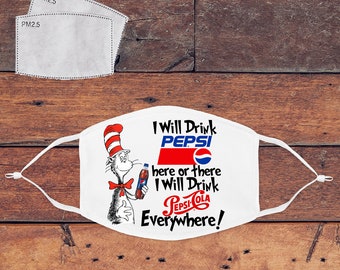 Pepsi Mask - Etsy