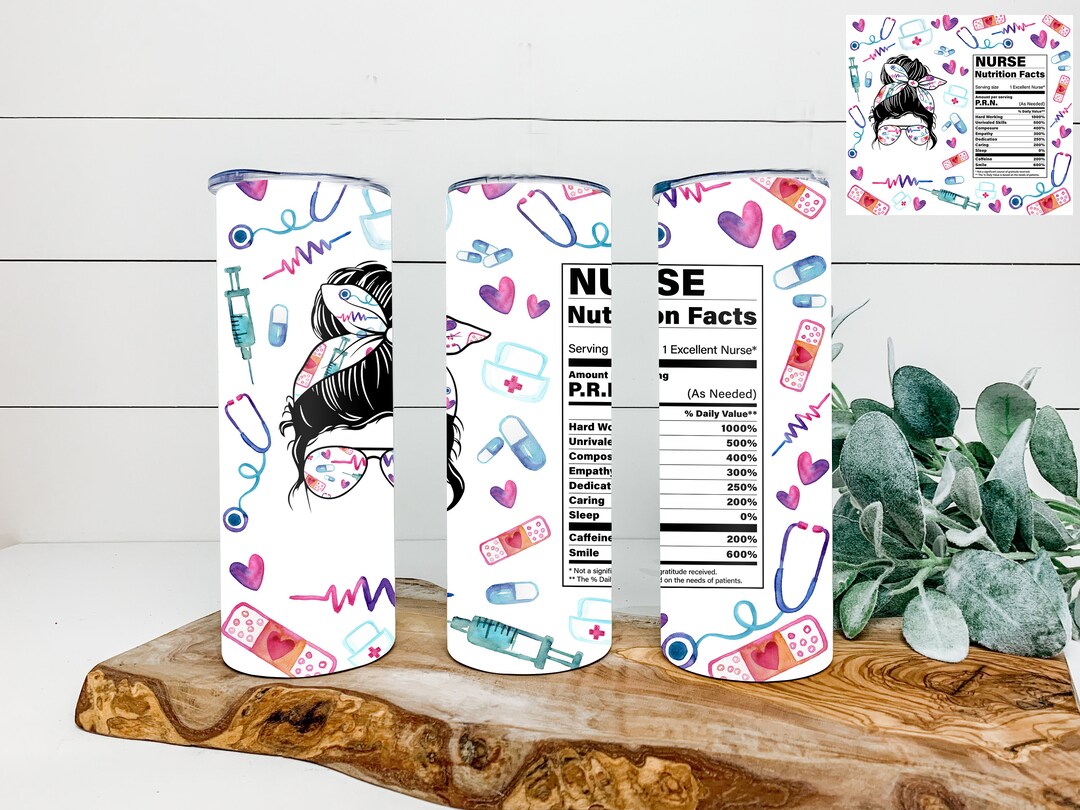 Nurse Life Nutrition Facts 20 Oz Tumbler - Etsy
