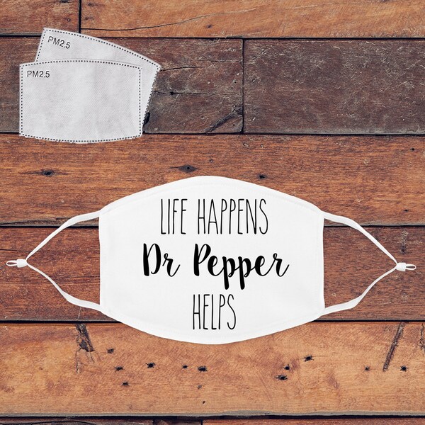 Dr Pepper Face Mask - Etsy