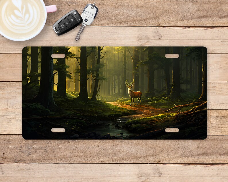 Deer License Plate Many Designs - Etsy