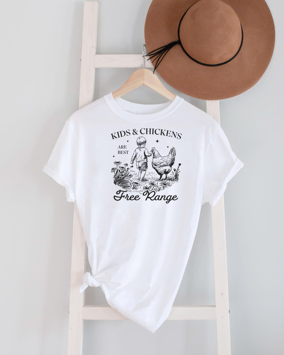 Kids & Chickens Are the Best Free Range - Etsy