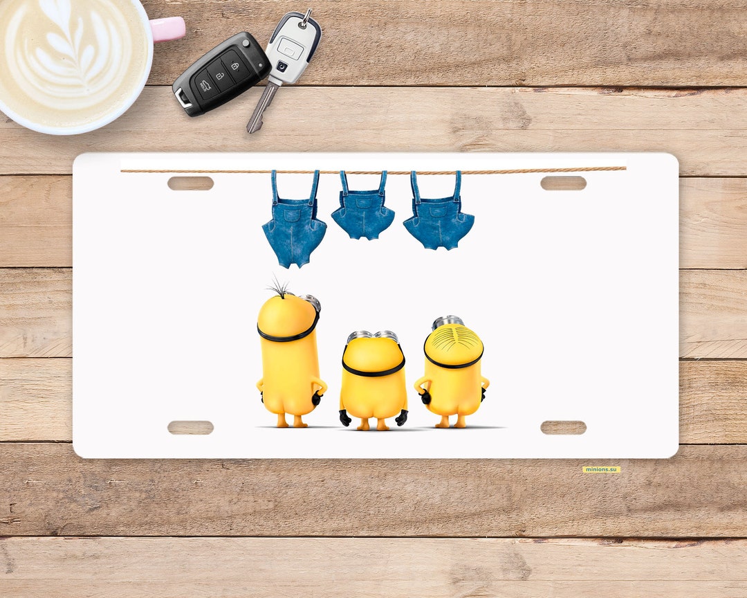 Minions License Plate Frame - Officially Licensed Collage Design For ...