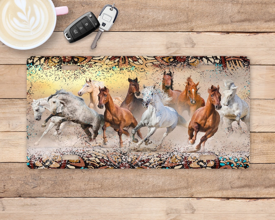 Horses License Plate - Etsy