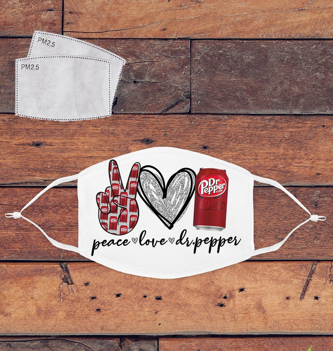 Peace Love Pep Mask - Etsy