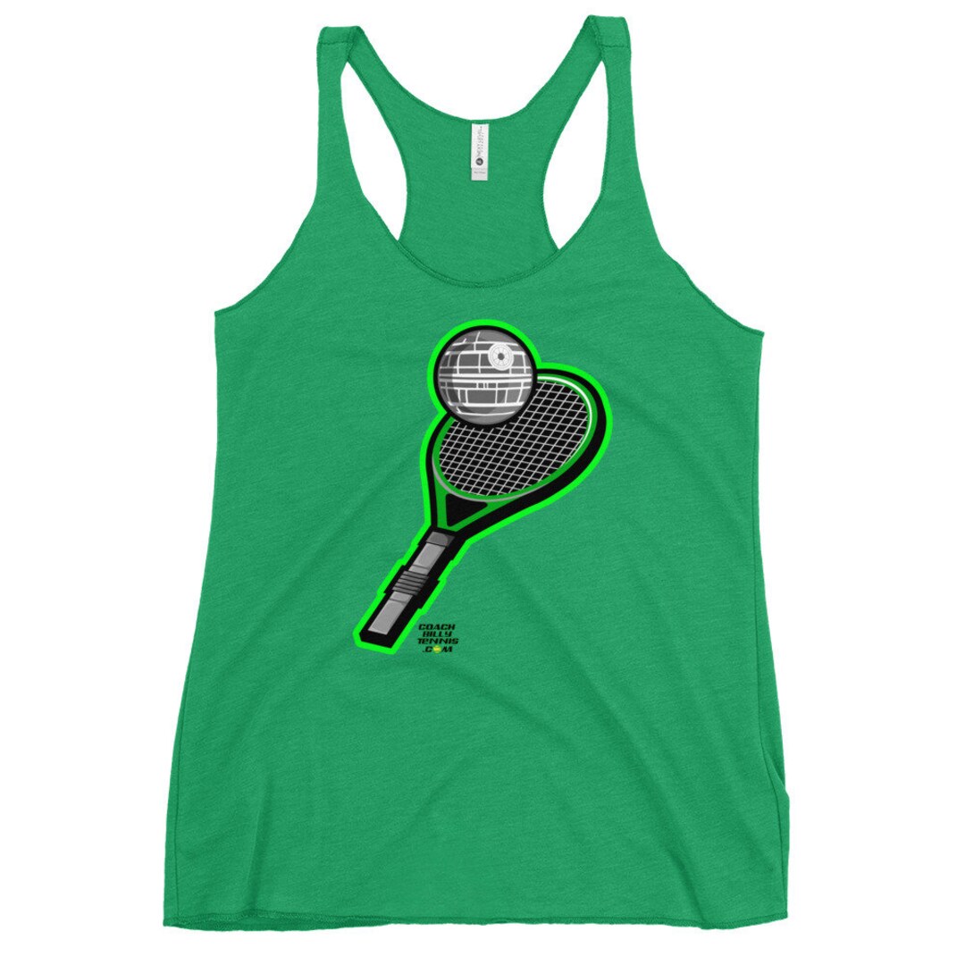 Star Wars Tennis Tank Top - Lightsaber Racket Death Star Tennis Gift ...