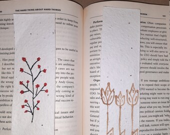 Seed Paper Bookmark - Etsy