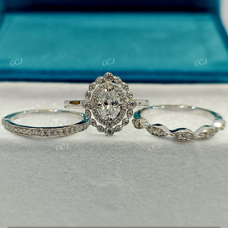 Wedding Ring Set - Etsy