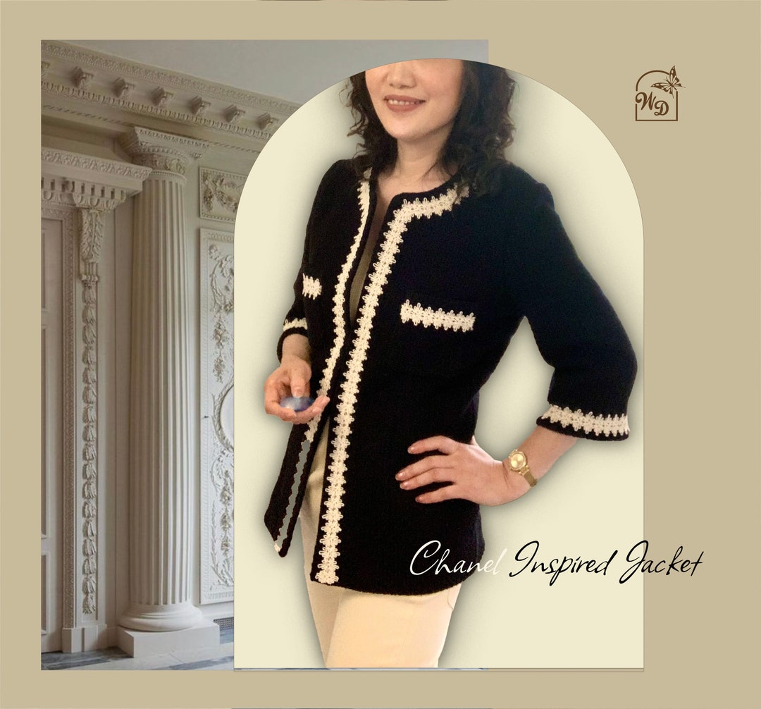 Digital Sewing Pattern for Chanel Inspired Jacket, Instant Downloadable ...