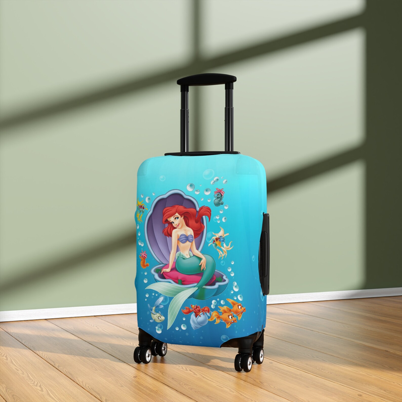Little Mermaid Suitcase Protector, Little Mermaid Luggage Cover, Ariel ...