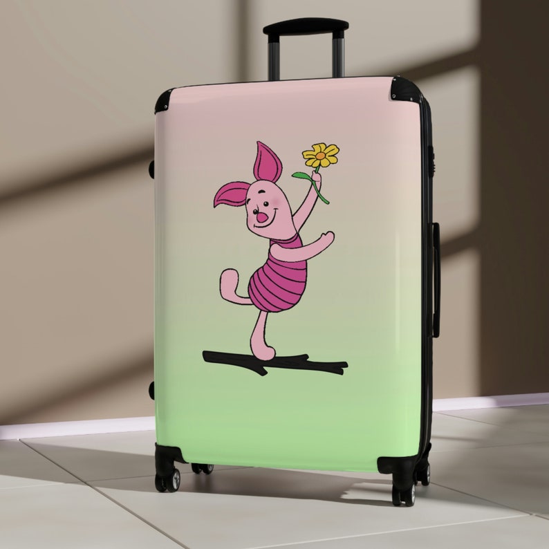 Piglet Suitcase, Winnie Pooh Piglet Cabin Bag, Cute Piglet Carry on Bag ...