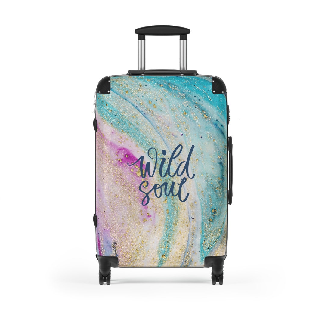 Wild Soul Marble Suitcase Wild Soul Gift Marble Luggage - Etsy