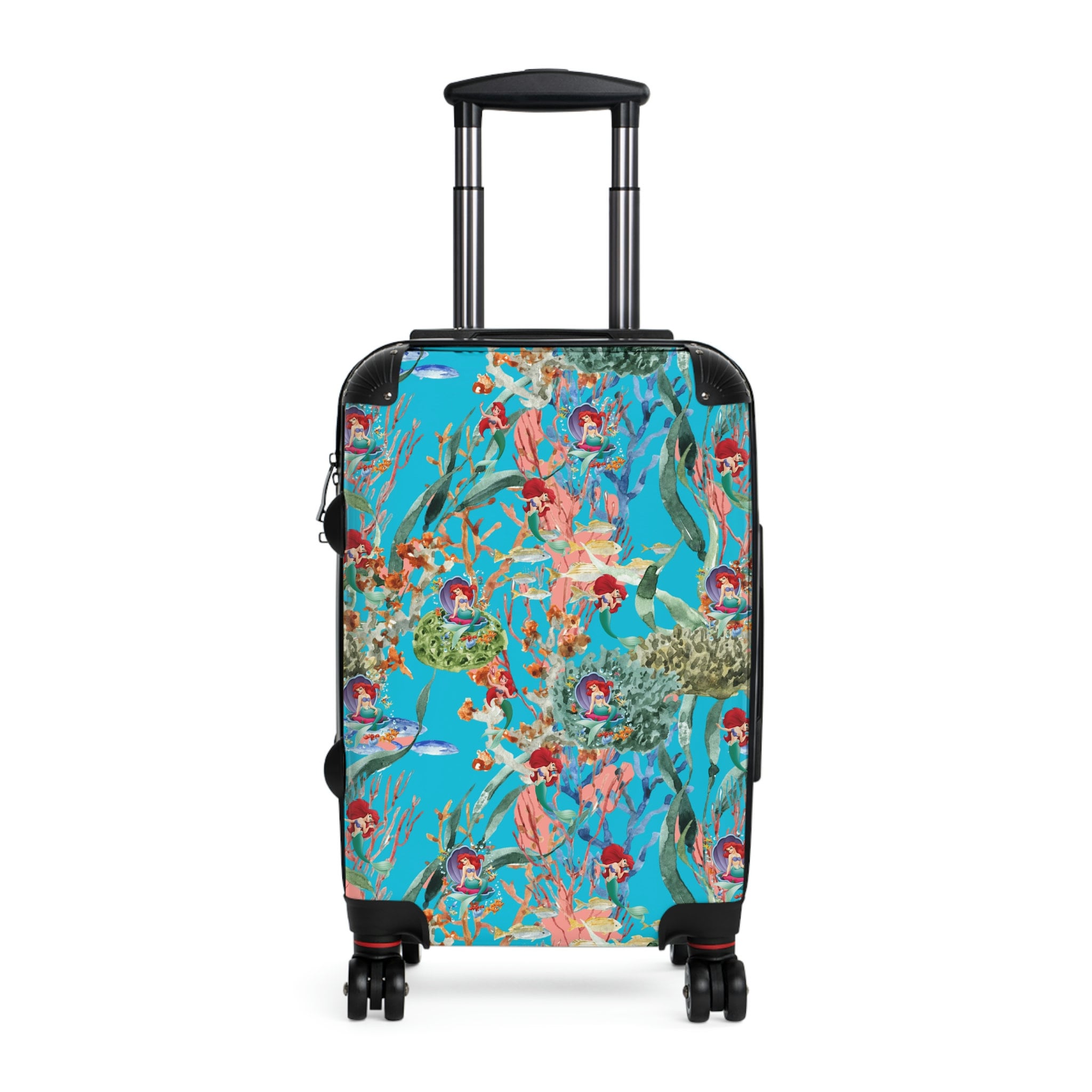 Little Mermaid Ocean Floral Pattern Suitcase, Little Mermaid Pattern ...