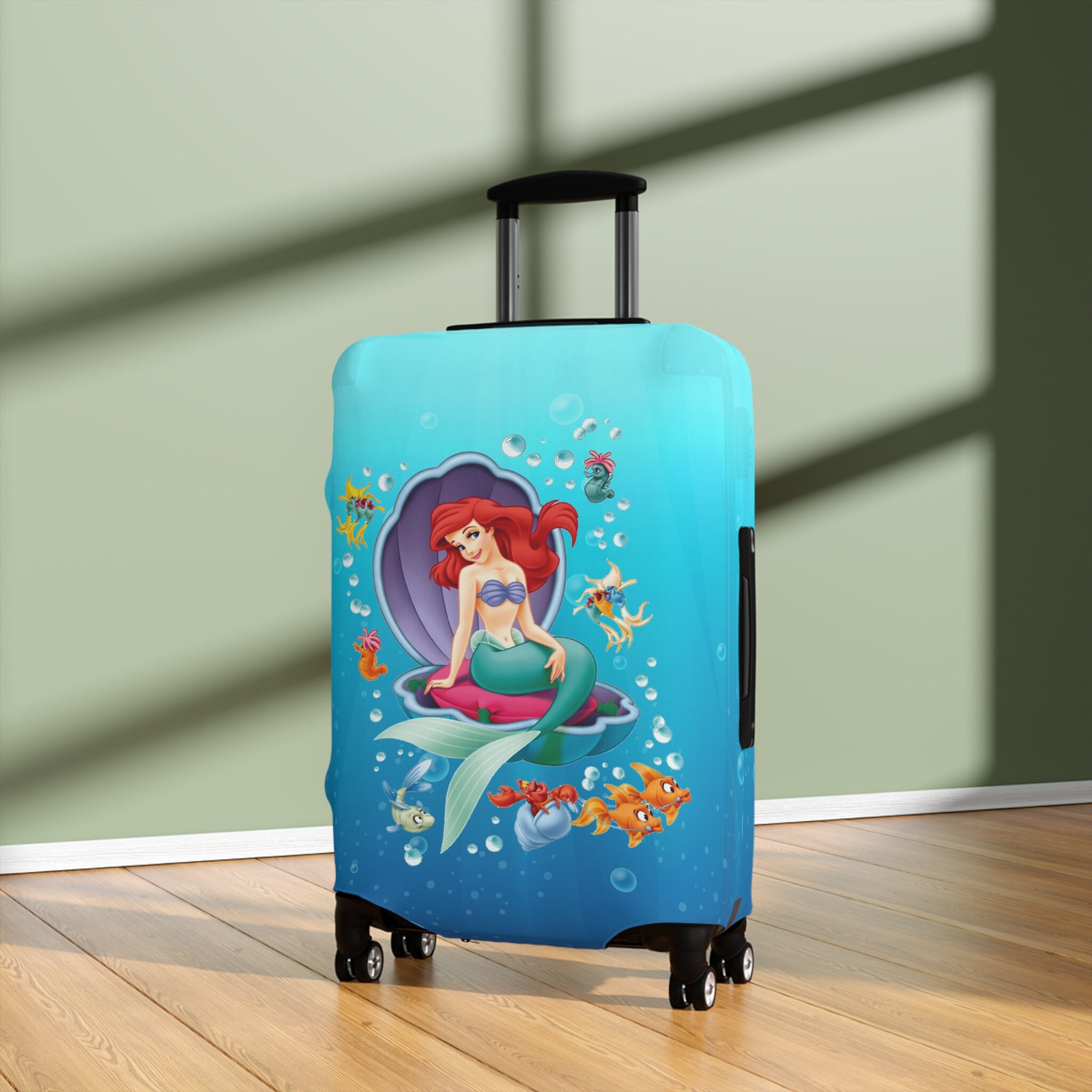 Little Mermaid Suitcase Protector, Little Mermaid Luggage Cover, Ariel ...
