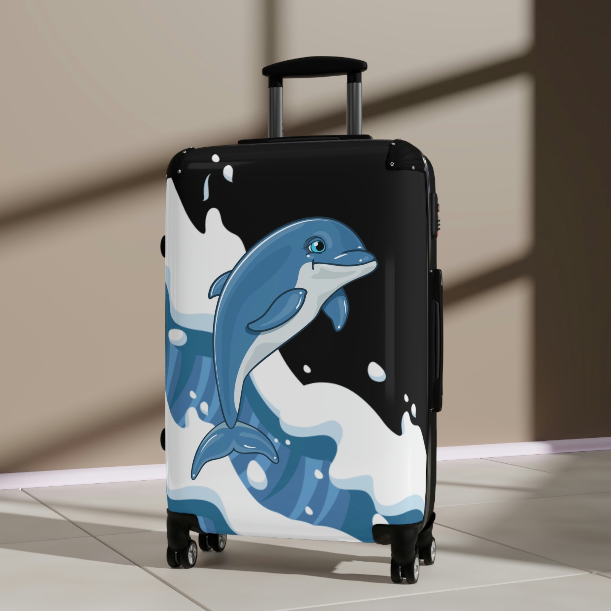 Cute Dolphin Suitcase Dolphin Cabin Bag Dolphin Kids Travel - Etsy