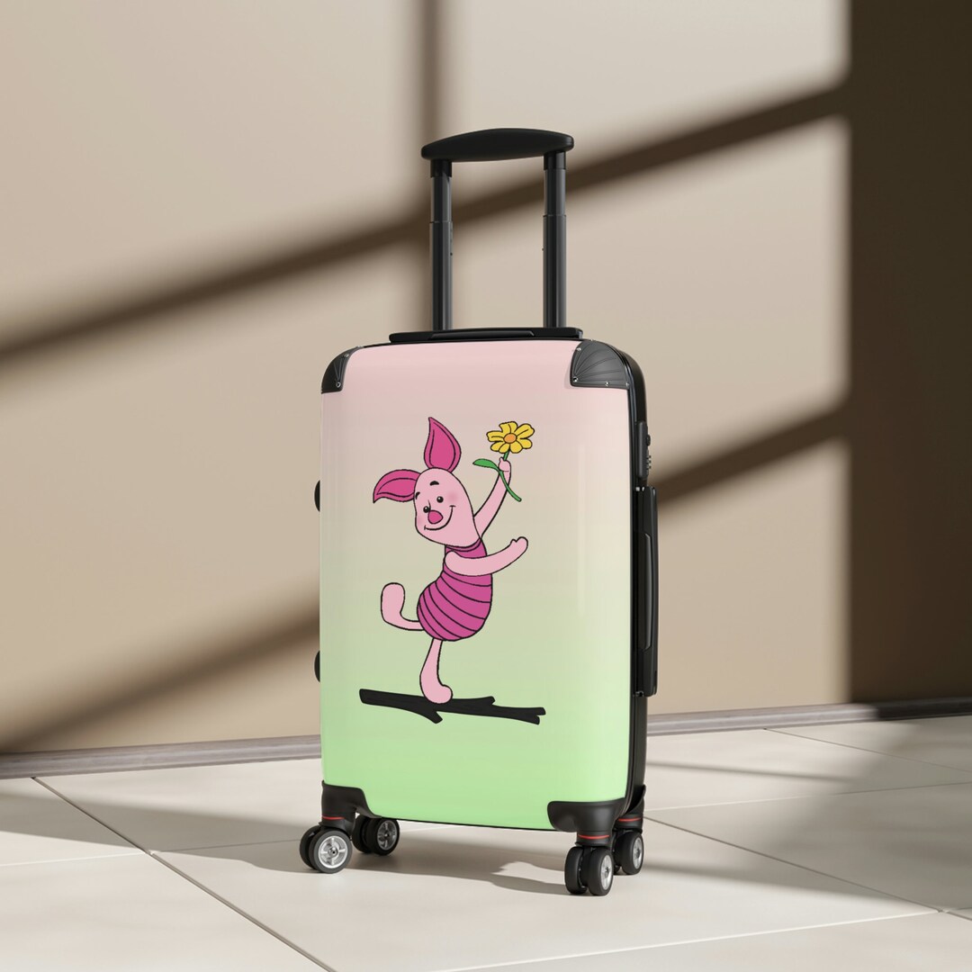 Piglet Suitcase, Winnie Pooh Piglet Cabin Bag, Cute Piglet Carry on Bag ...