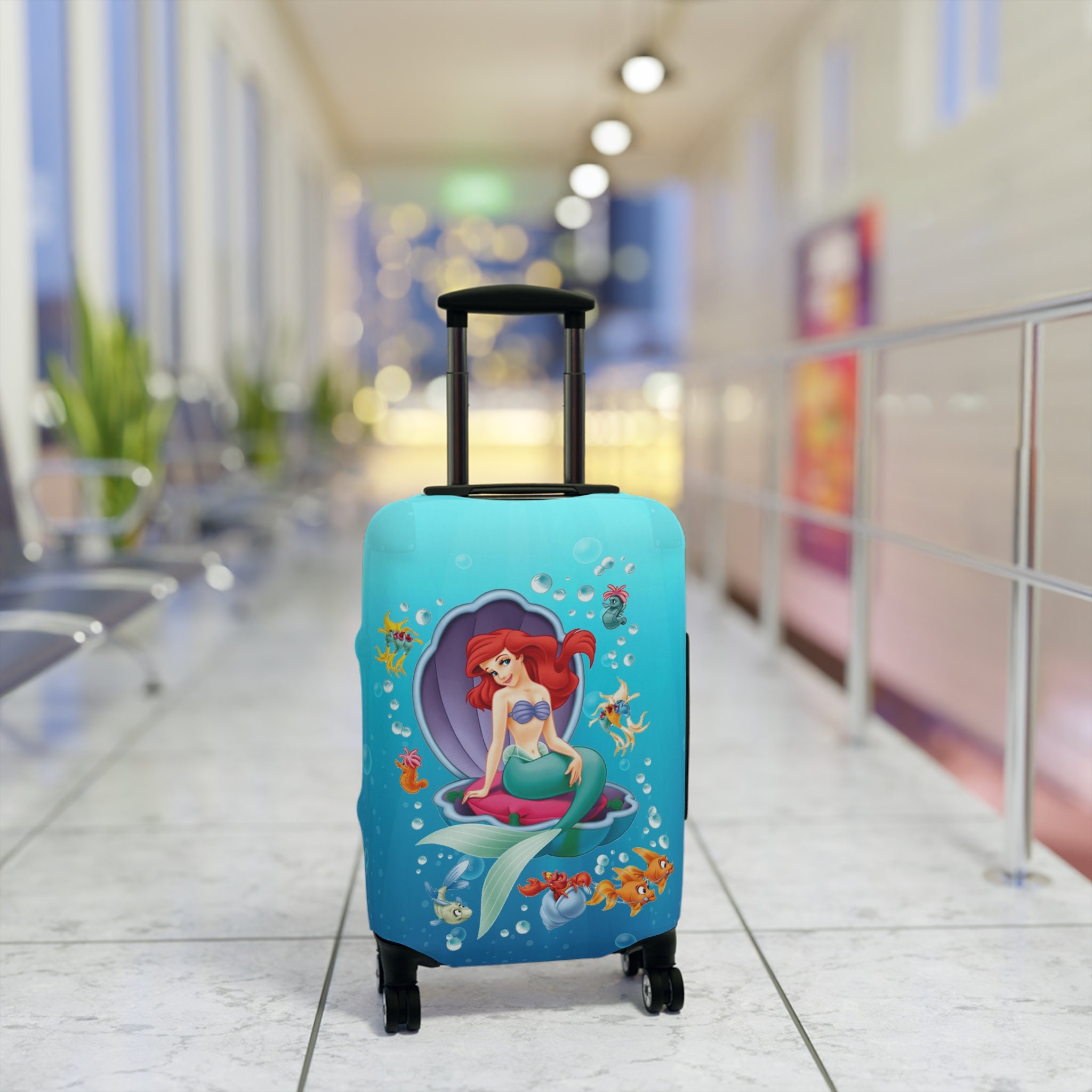 Little Mermaid Suitcase Protector, Little Mermaid Luggage Cover, Ariel ...