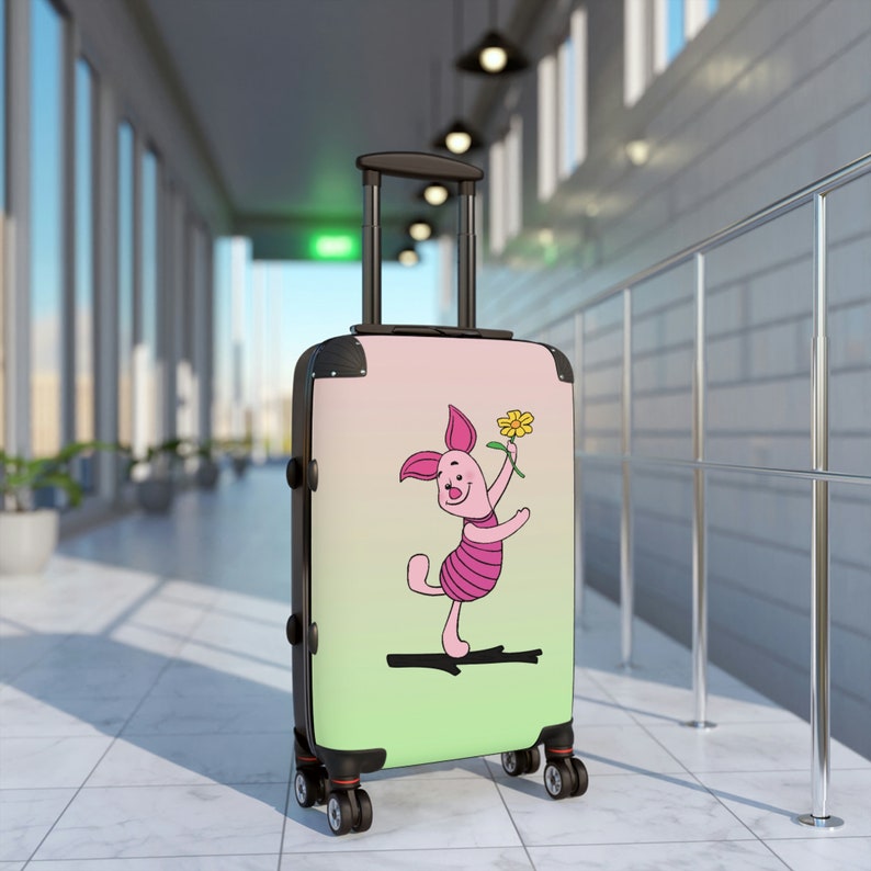 Piglet Suitcase, Winnie Pooh Piglet Cabin Bag, Cute Piglet Carry on Bag ...
