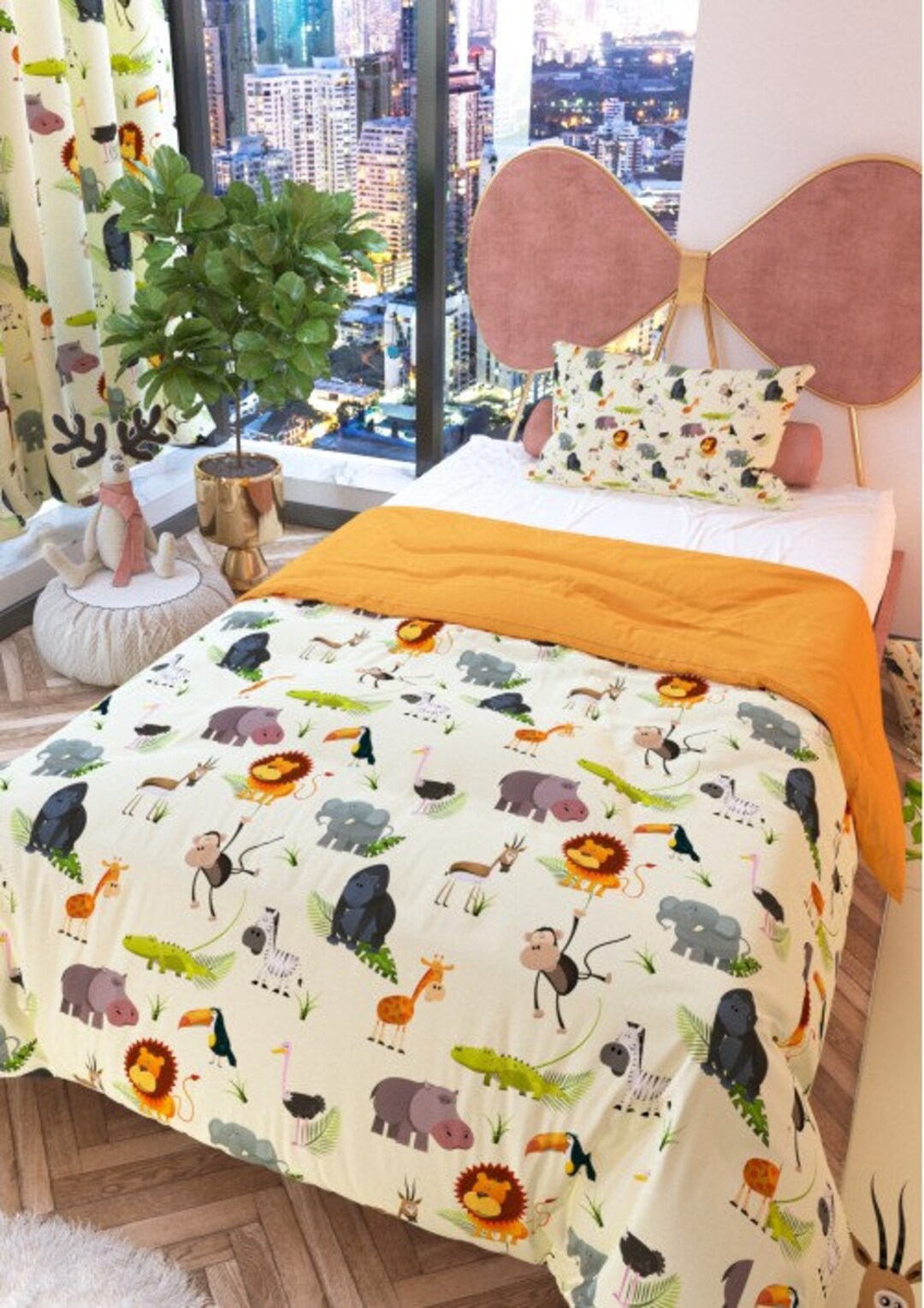 Safari Animals Bedding Set / Safari Boy Duvet Cover Set/ - Etsy