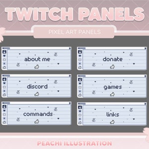 Pixel Art Chat Panels Twitch Panels for Streamers - Etsy