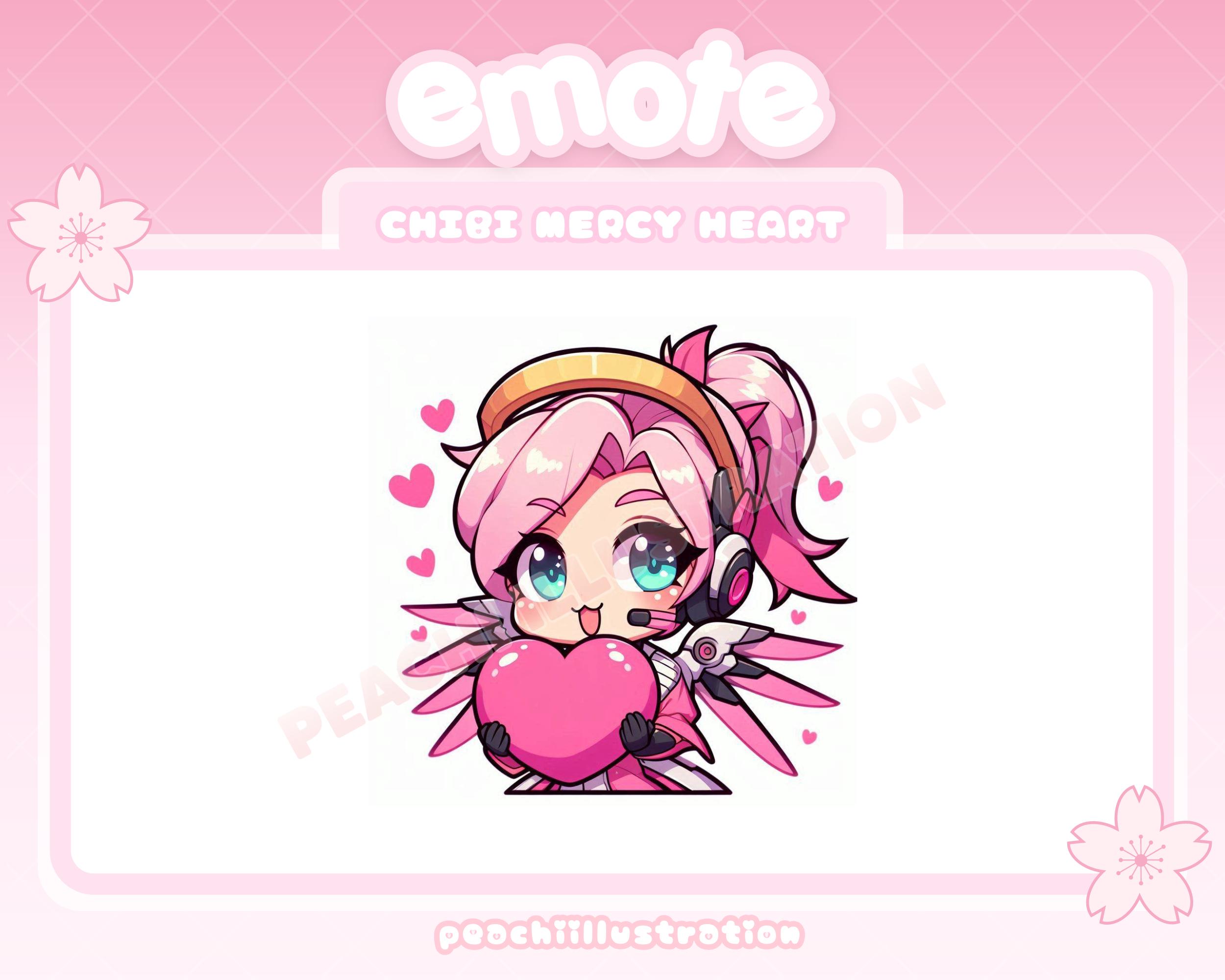 Mercy Heart Emote - Twitch Emote for Streamers - Etsy