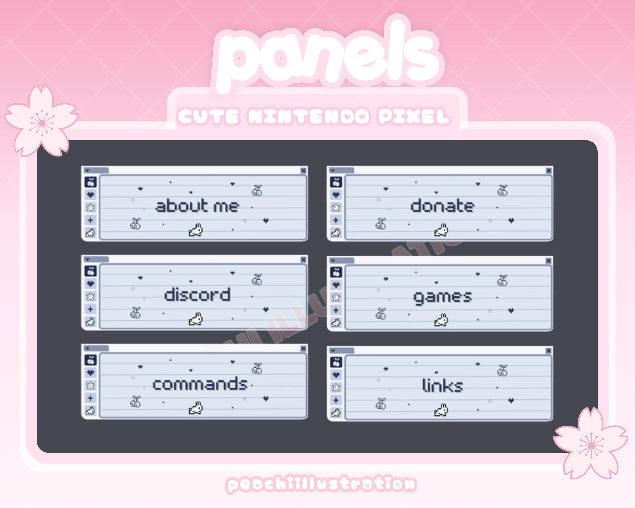 Pixel Art Chat Panels - Twitch Panels for Streamers - Etsy