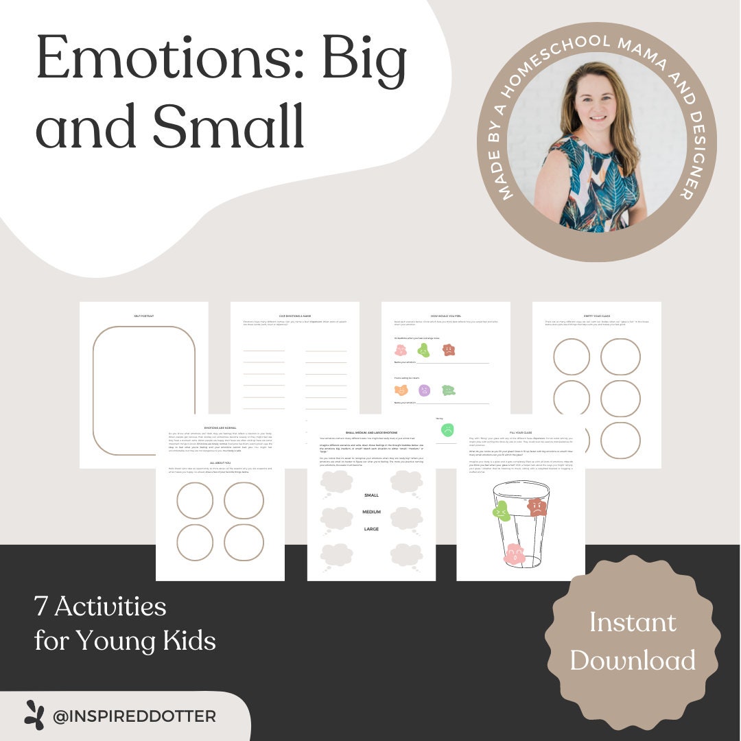 EMOTIONS: Big and Small, Social and Emotional Learning Activities for ...