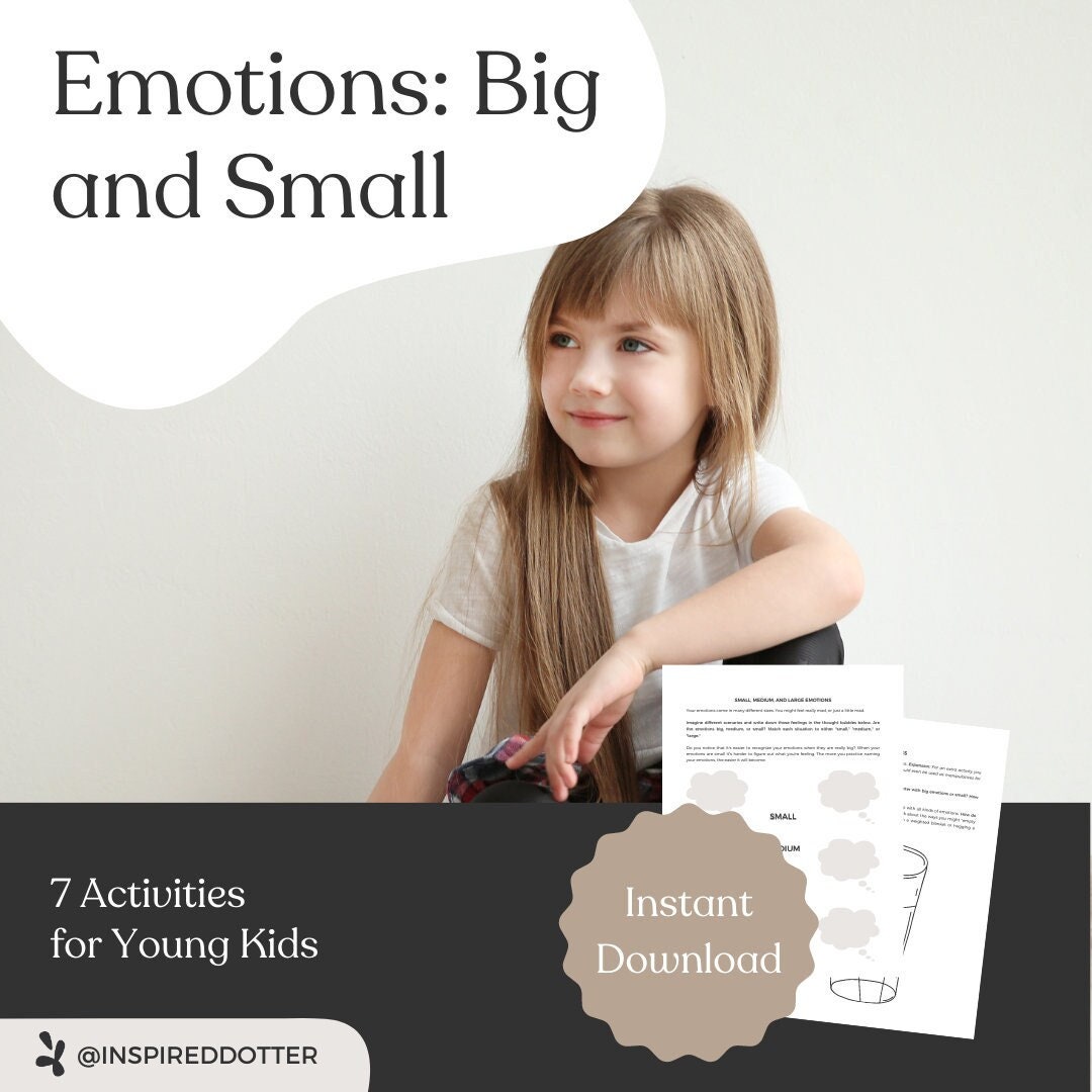EMOTIONS: Big and Small, Social and Emotional Learning Activities for ...