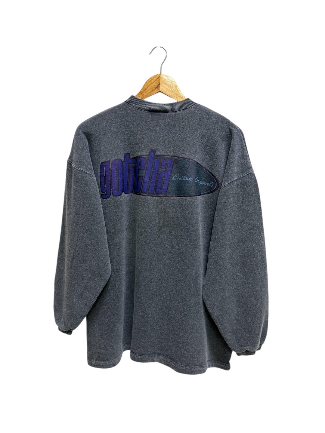 Vintage 90s Gotcha Original Custom Backhit Logo Sweatshirt - Etsy