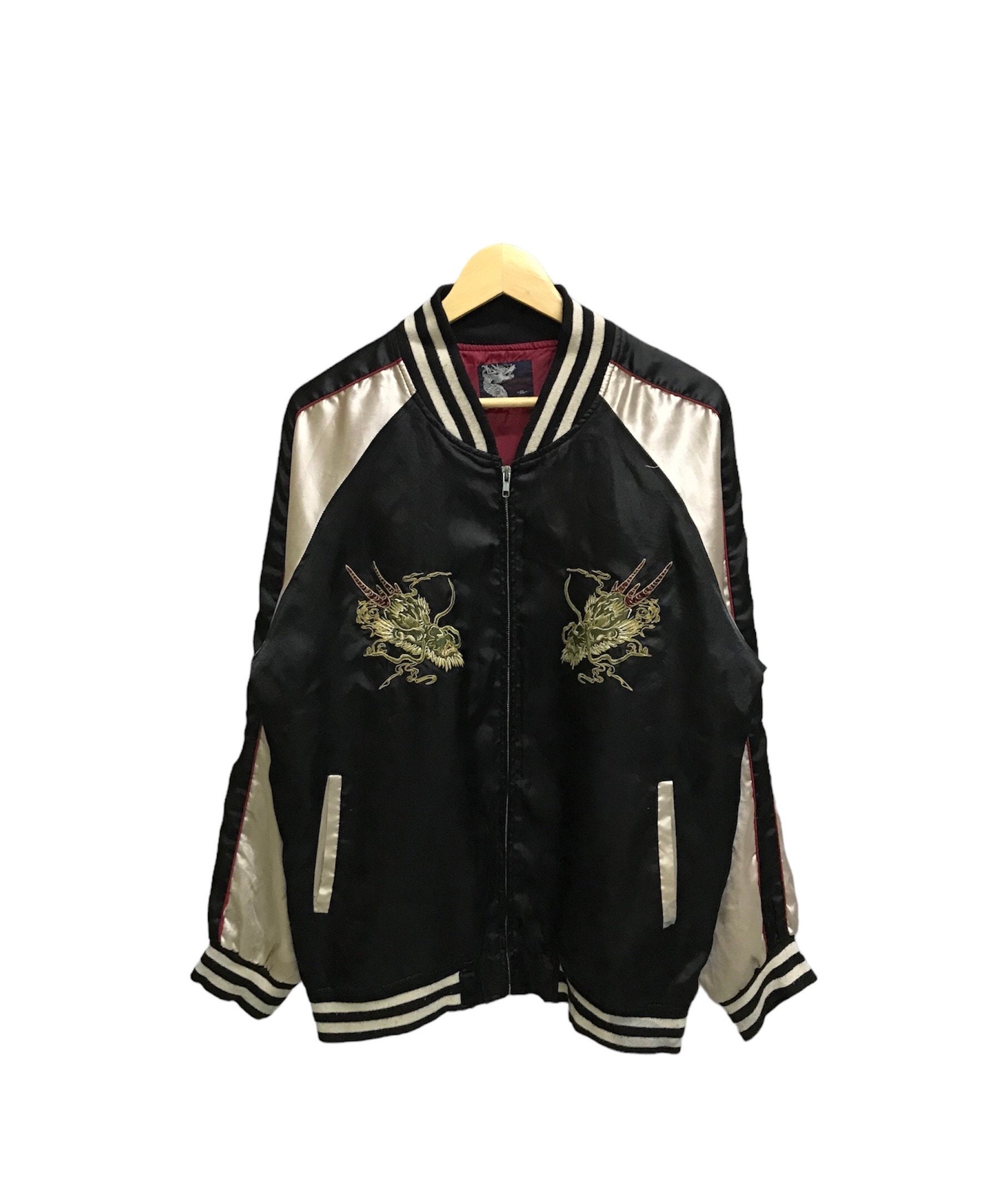 Vintage Japanese Traditional Dragon Sukajan Jacket - Etsy