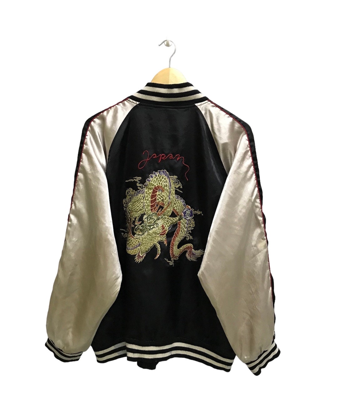 Vintage Japanese Traditional Dragon Sukajan Jacket - Etsy