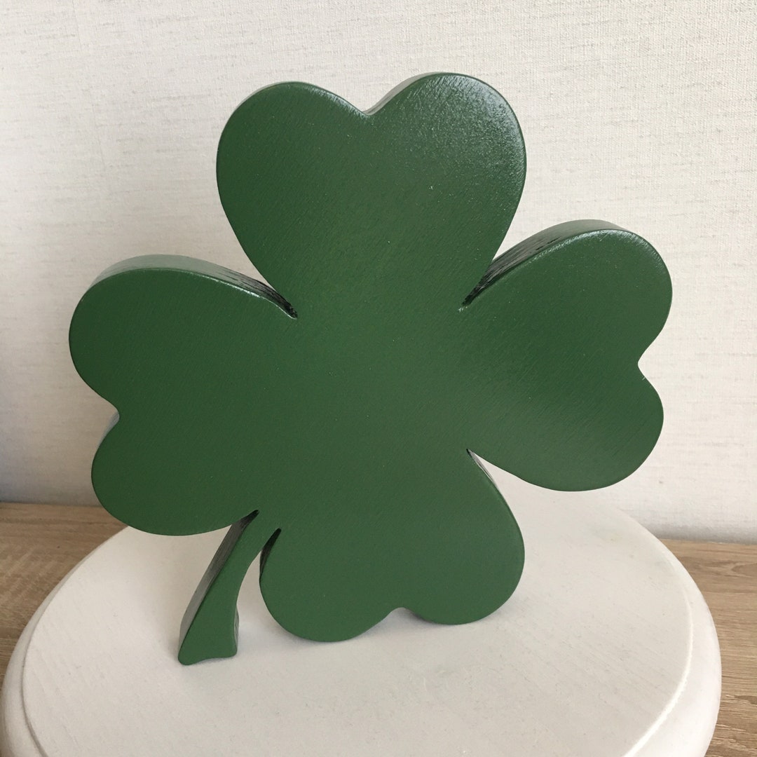 Clover With 4 Wooden Leaves Lucky Decoration Interior Decoration Gift ...