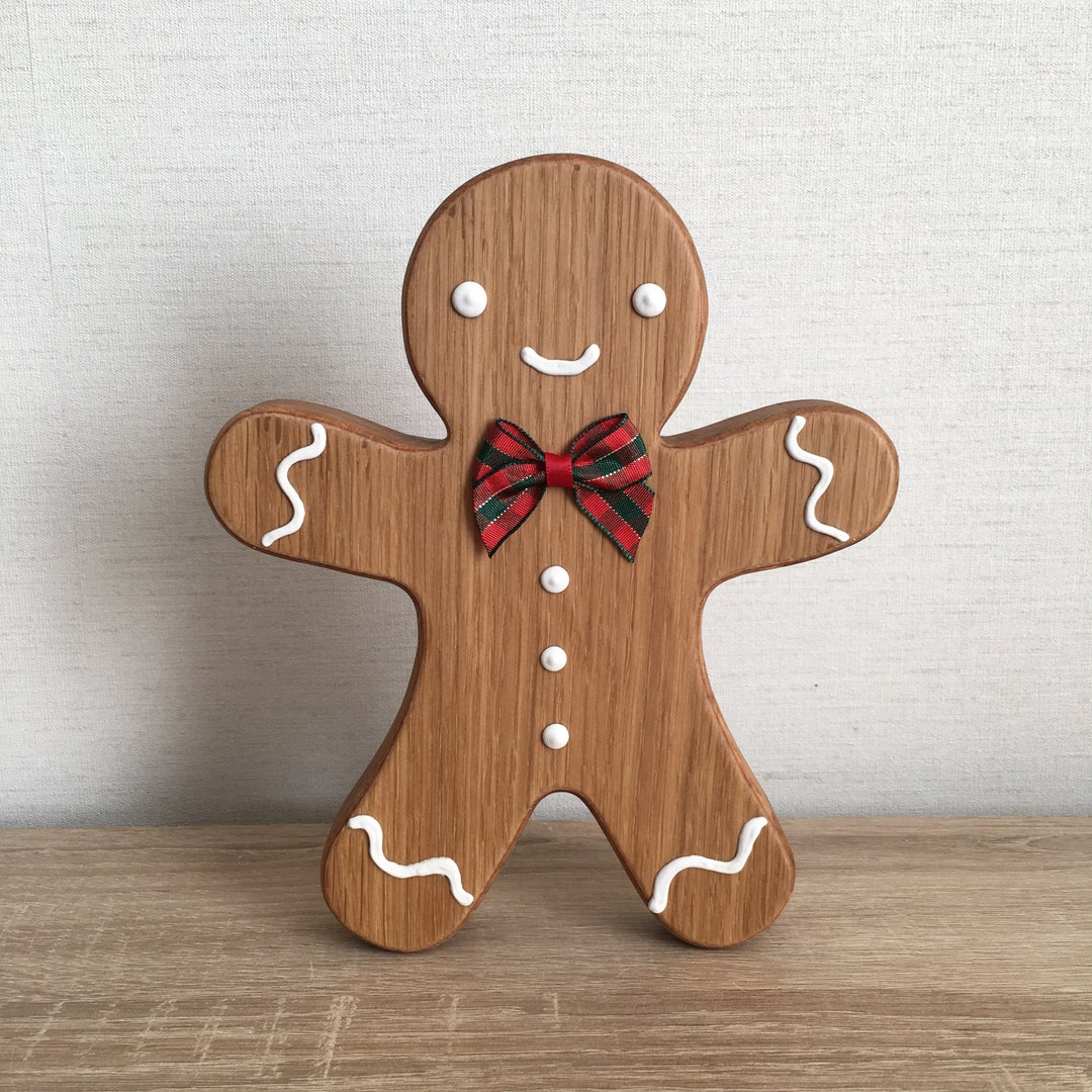 Gros Bonhomme Pain D'épices Gingerbread En Bois Chêne - Etsy