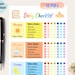 Kids Fillable Daily Schedule Rainbow Color, Daily Routine ...