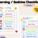 Editable Kids Morning/bedtime Checklist Printable | Printable Kid ...