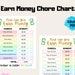 How to Earn Money Chore Chart Printable Editable - Etsy