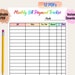 Bill Payment Tracker Rainbow Color Printable, Editable Monthly Bill ...