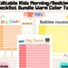Bill Payment Tracker Rainbow Color Printable, Editable Monthly Bill ...
