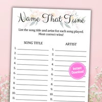 Name That Tune - Etsy