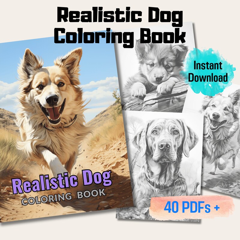 Realistic Dog - Etsy
