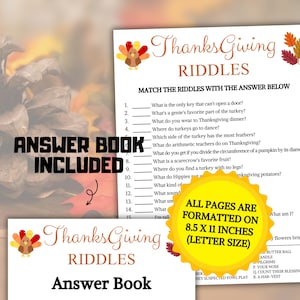 Thanksgiving Riddles Game | Printable Friendsgiving Riddle Me This ...