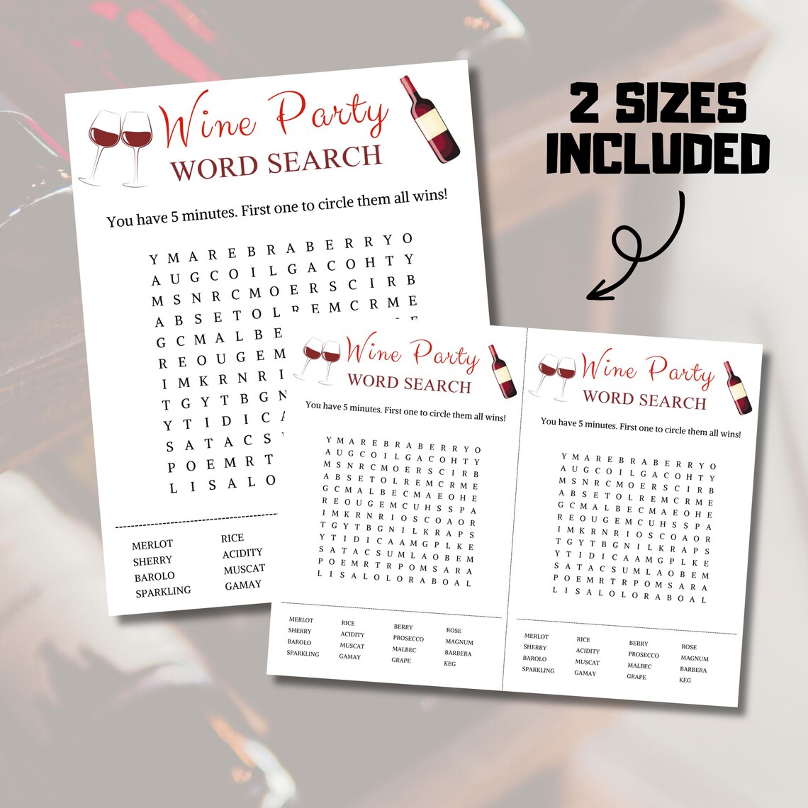 Wine Word Search Game | Printable Wine Word Search Puzzle Game | Wine ...