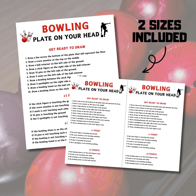 Bowling Plate on Your Head Game | Hilarious Bowling Drawing Game ...