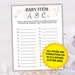 Baby Shower Baby Item ABC Game | Baby Items Game | Baby Name Race Game ...