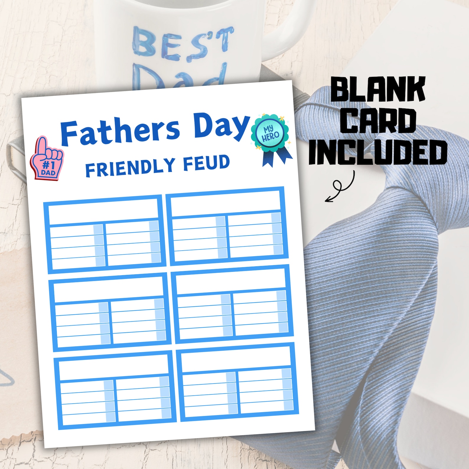 Fathers Day Friendly Feud Game | Fathers Day Trivia Quiz Printable ...